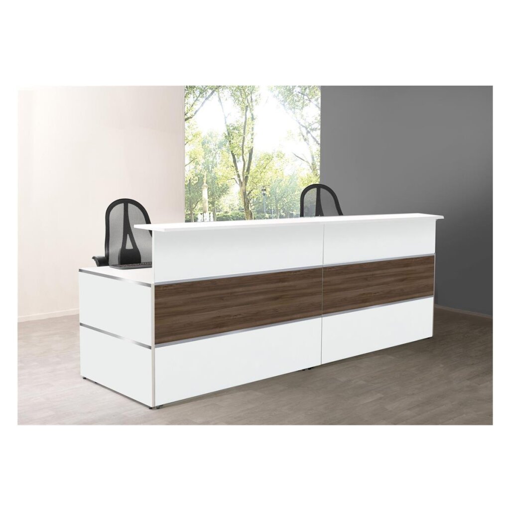 Empfangstheke gerade 405 cm, mit LED Beleuchtung, 3.193,00 CHF